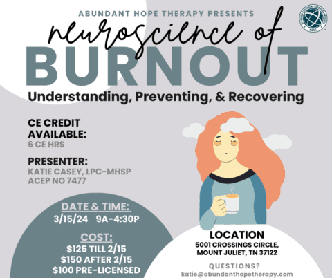 In-Person Training: Neuroscience of Burnout | TLPCA
