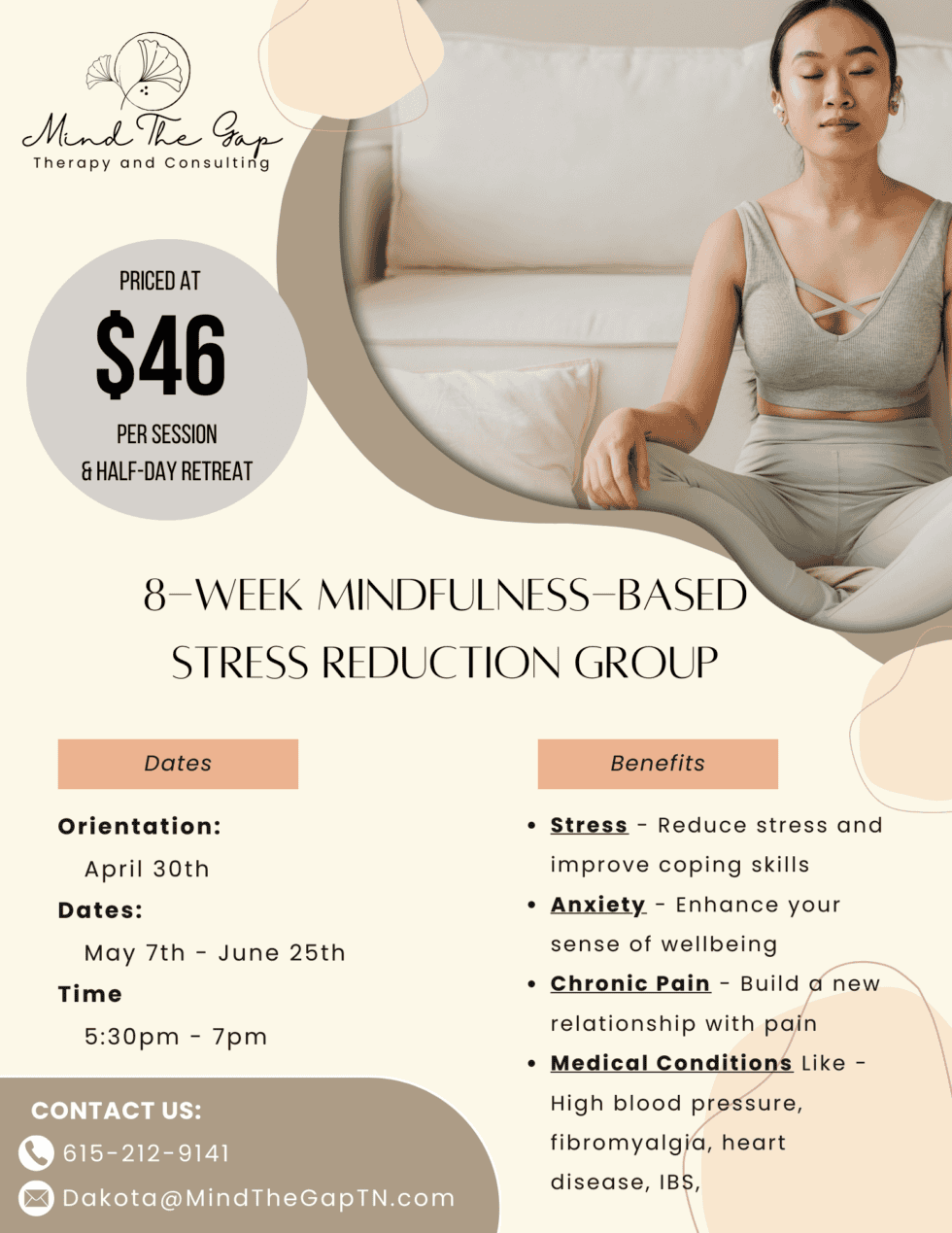 Mindfulness-Based Stress Reduction Group | TLPCA