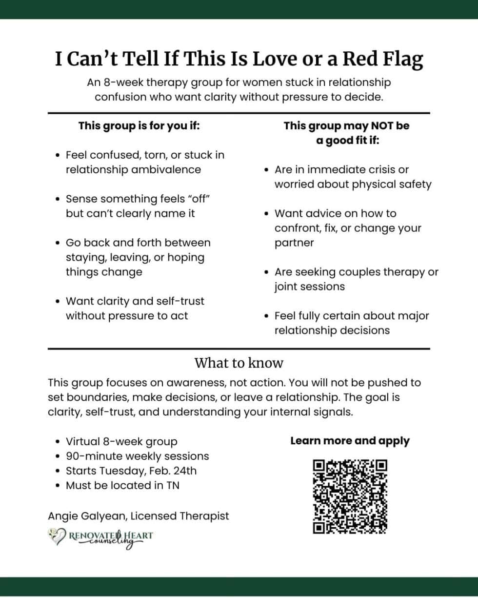 Referral Resource: Women’s Therapy Group for Relationship Ambivalence ...